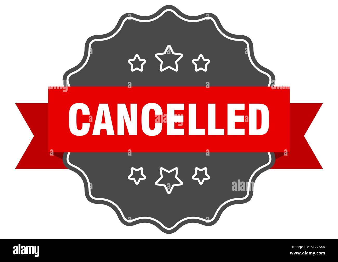 cancelled red label. cancelled isolated seal. cancelled Stock Vector ...