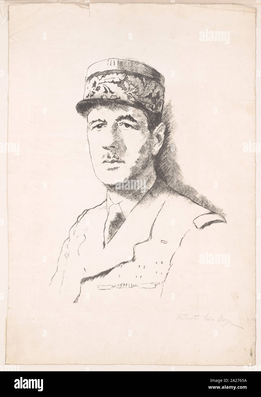 Portrait of military man Stock Photo - Alamy