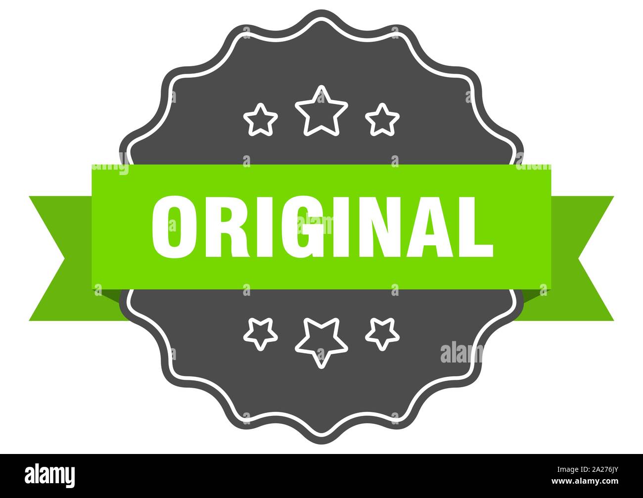 original isolated seal. original green label. original Stock Vector ...