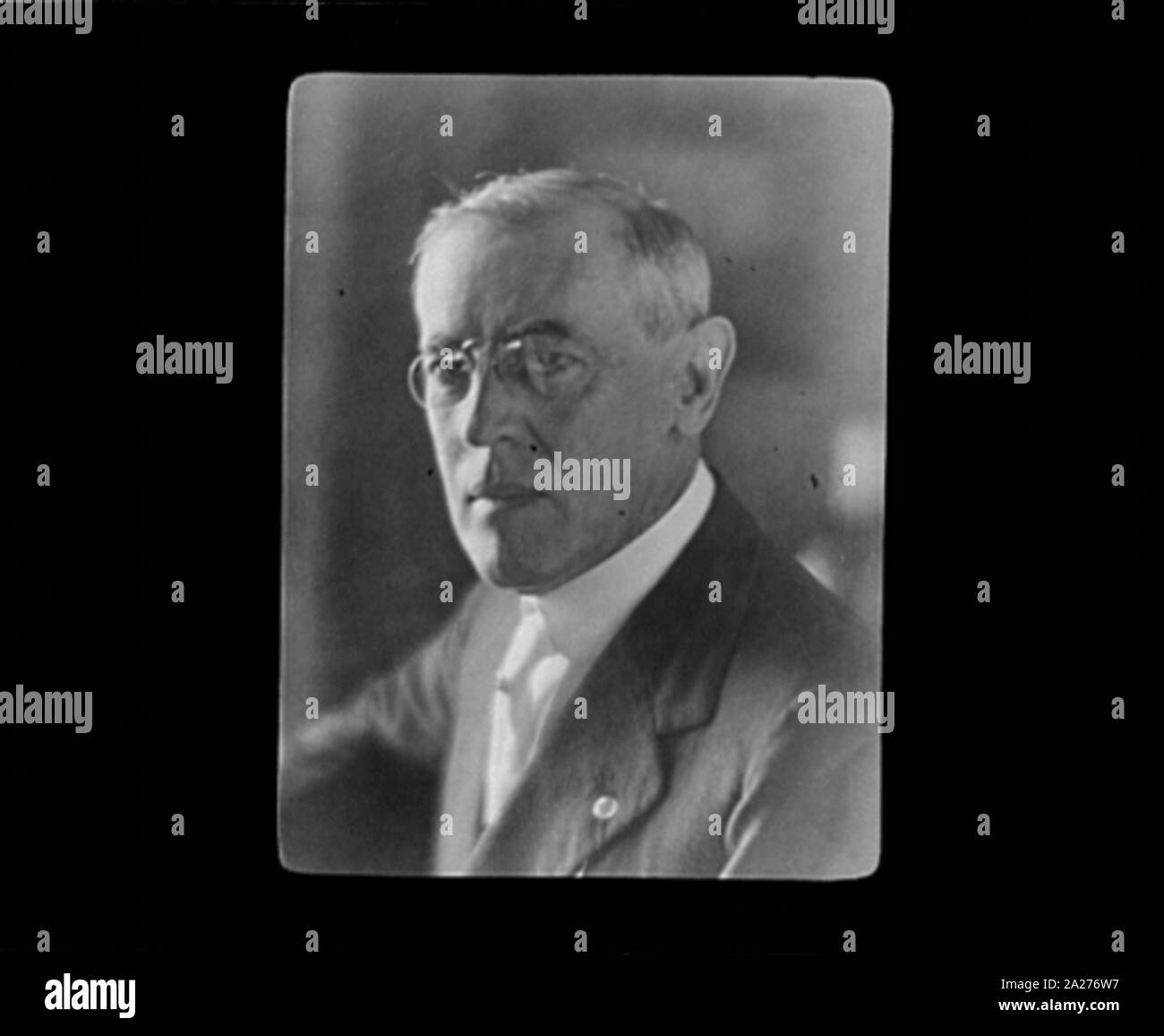 Portrait photograph of Woodrow Wilson Stock Photo - Alamy