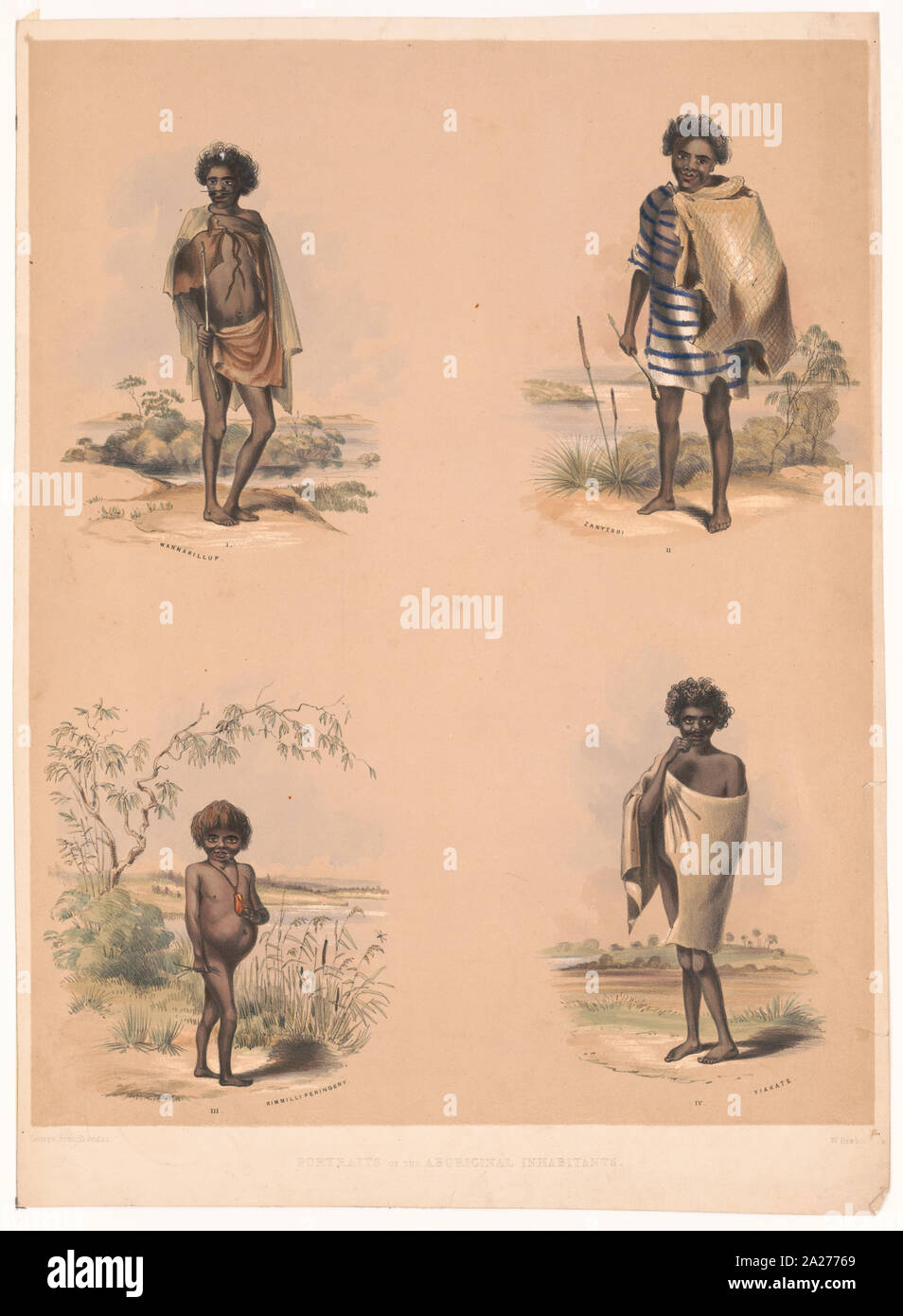 Portraits of the aboriginal inhabitants Stock Photo - Alamy