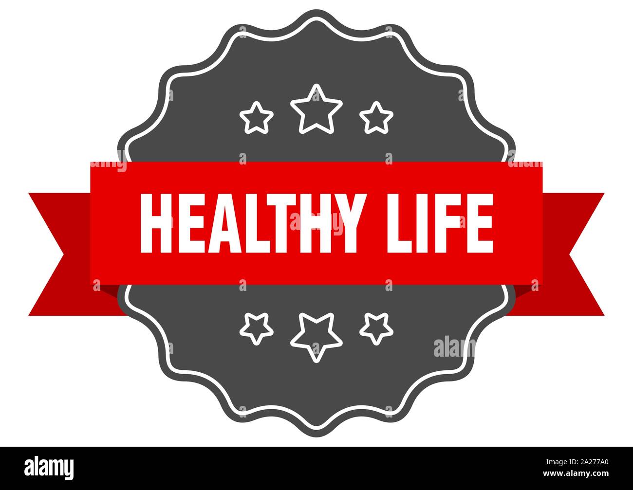 healthy life red label. healthy life isolated seal. healthy life Stock ...