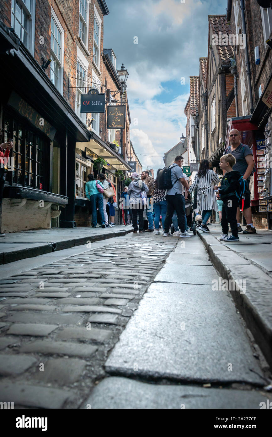 The hugely popular historic destination of York's Shambles, an ...