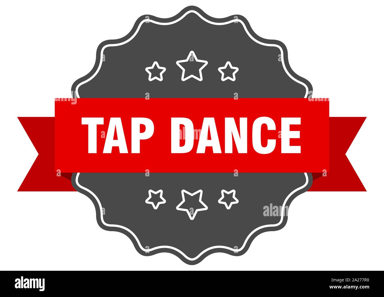 tap dance red label. tap dance isolated seal. tap dance Stock Vector ...