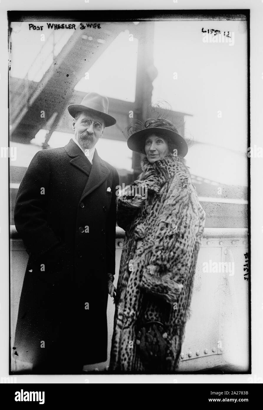 Post Wheeler and wife Stock Photo - Alamy