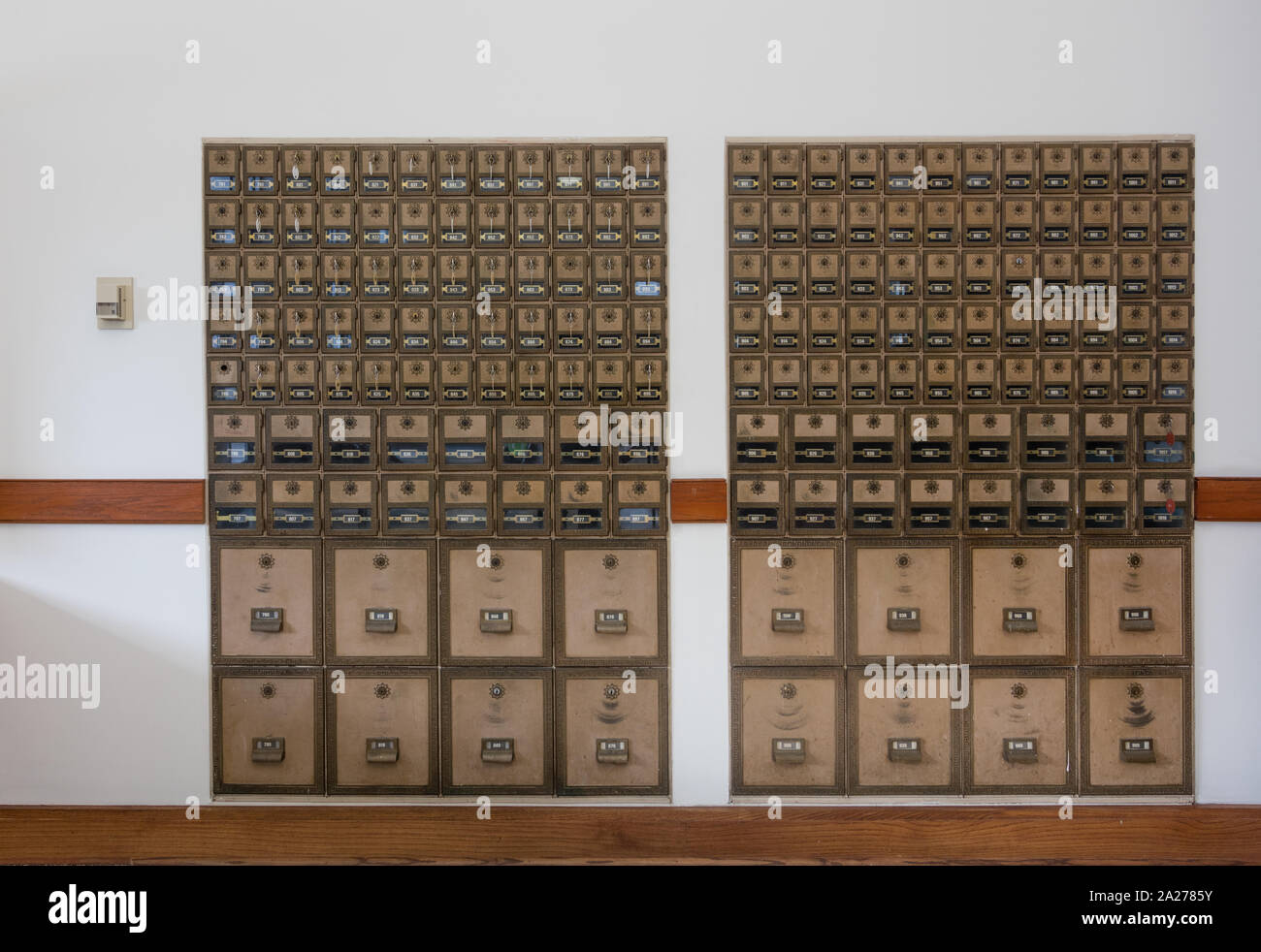 Post office boxes in the Isaac C. Parker Federal Building & U.S ...