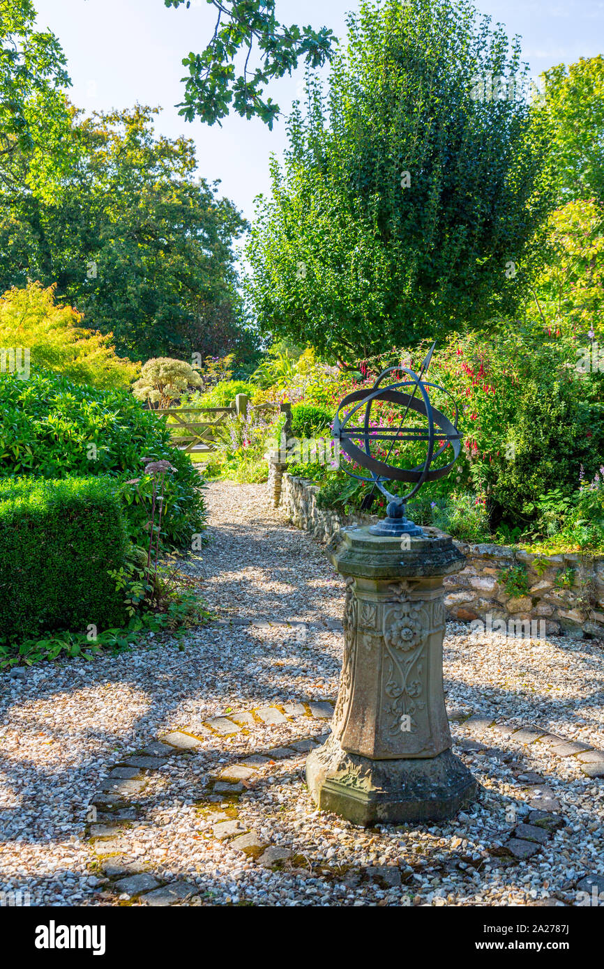 The well stocked and colourful borders of the Terrace Garden at Burrow ...