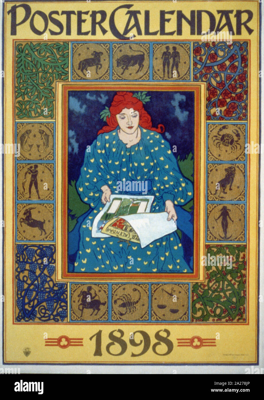 1898 calendar hi-res stock photography and images - Alamy