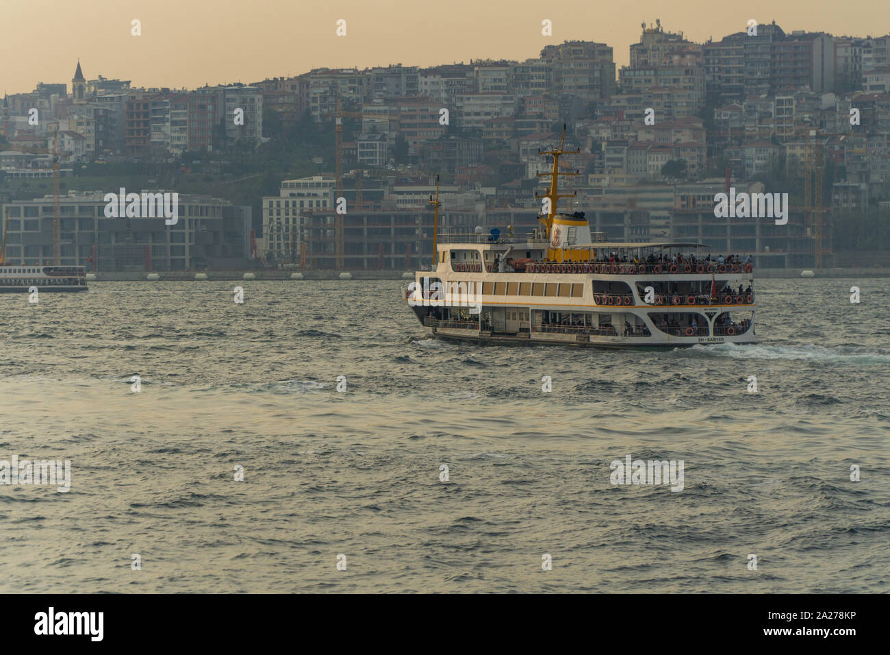 ferries of istanbul, also known as vapur. Marmara sea and Istanbul ...