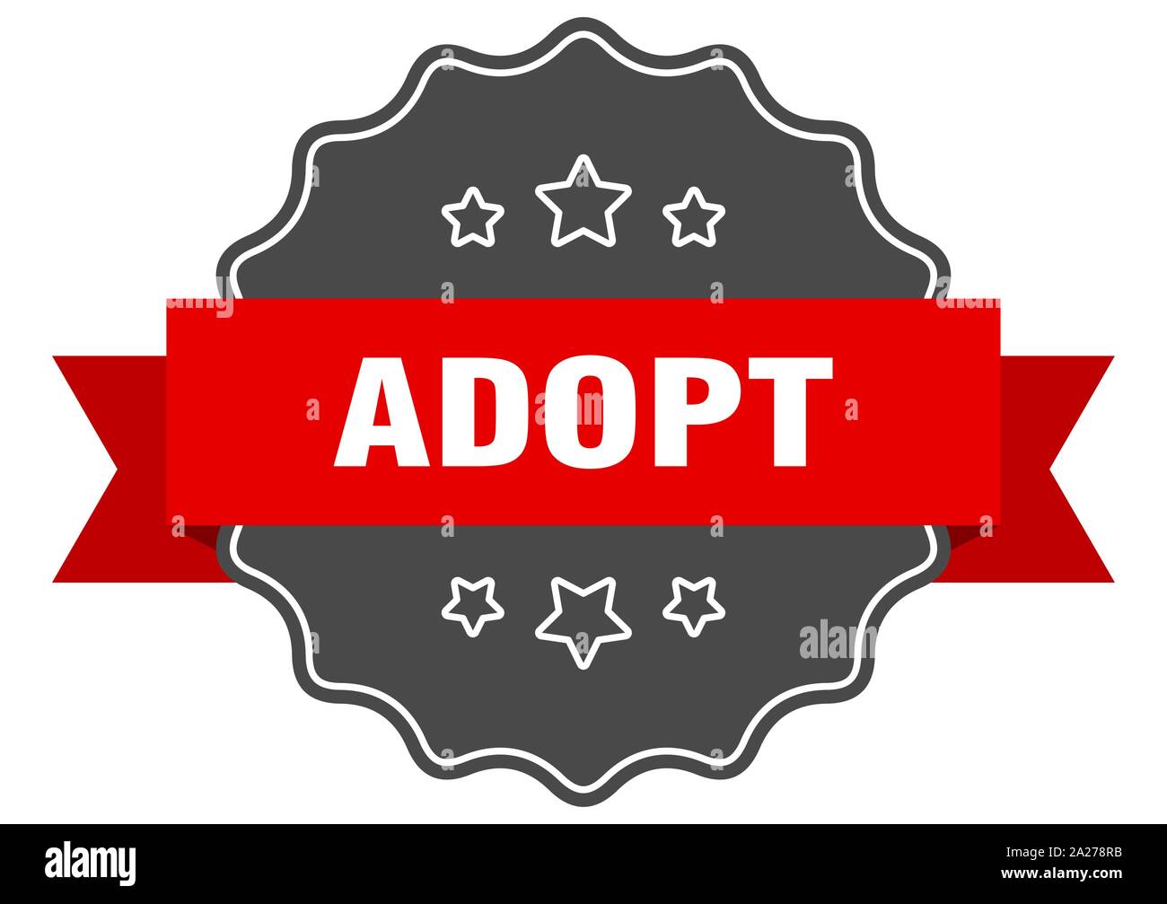adopt red label. adopt isolated seal. adopt Stock Vector Image & Art ...