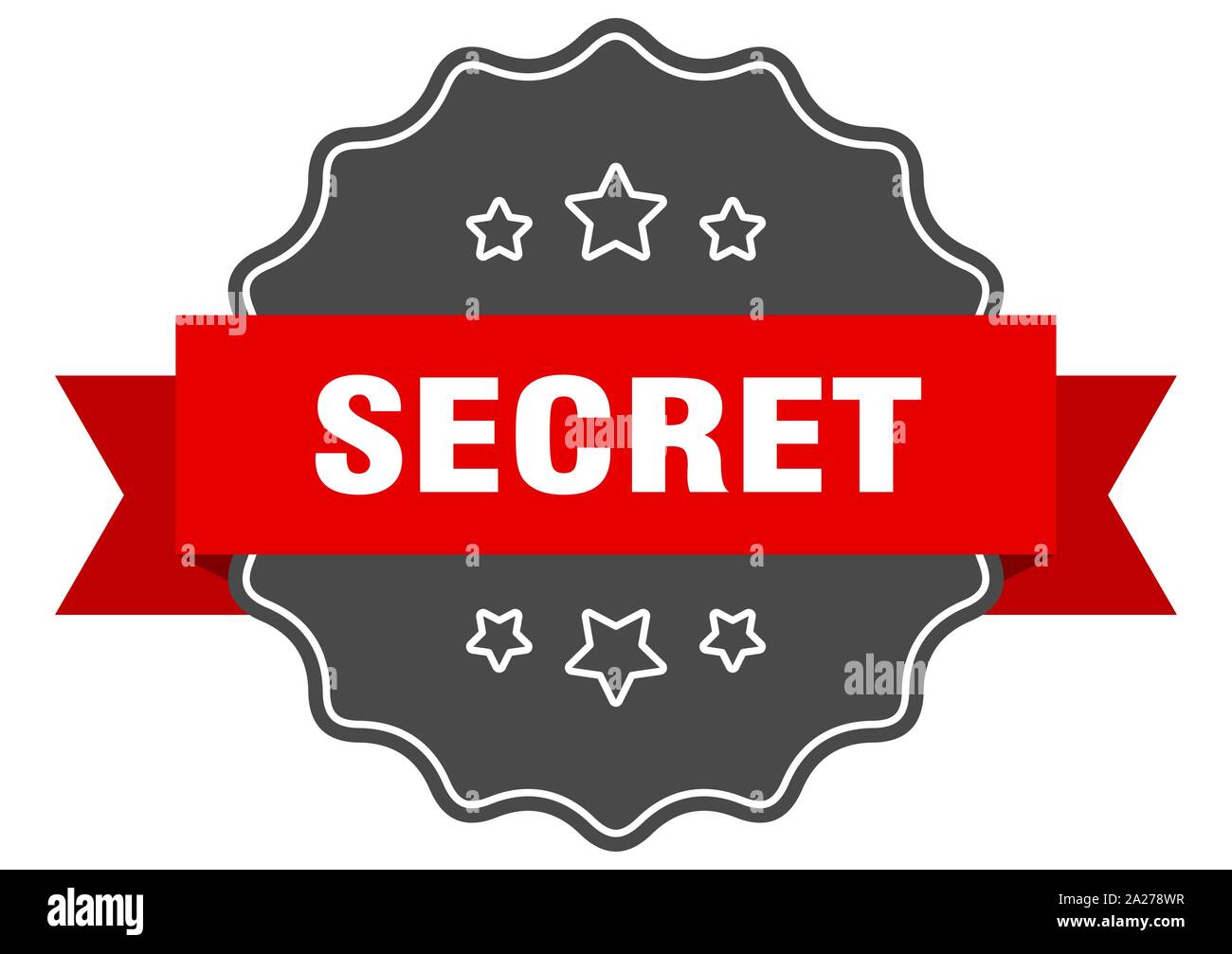 Secret Red Label Secret Isolated Seal Secret Stock Vector Image And Art Alamy