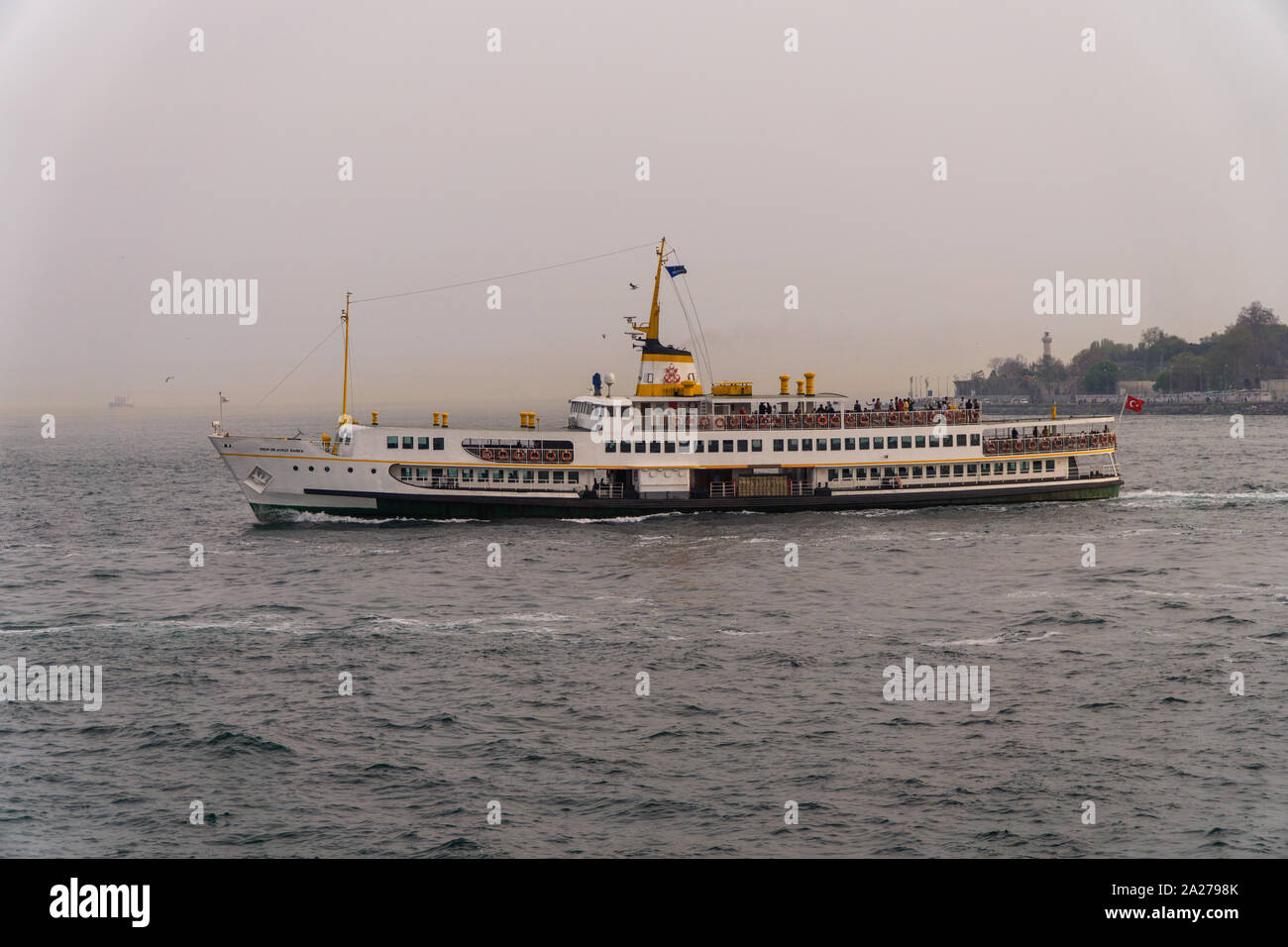 ferries of istanbul, also known as vapur. Marmara sea and Istanbul ...