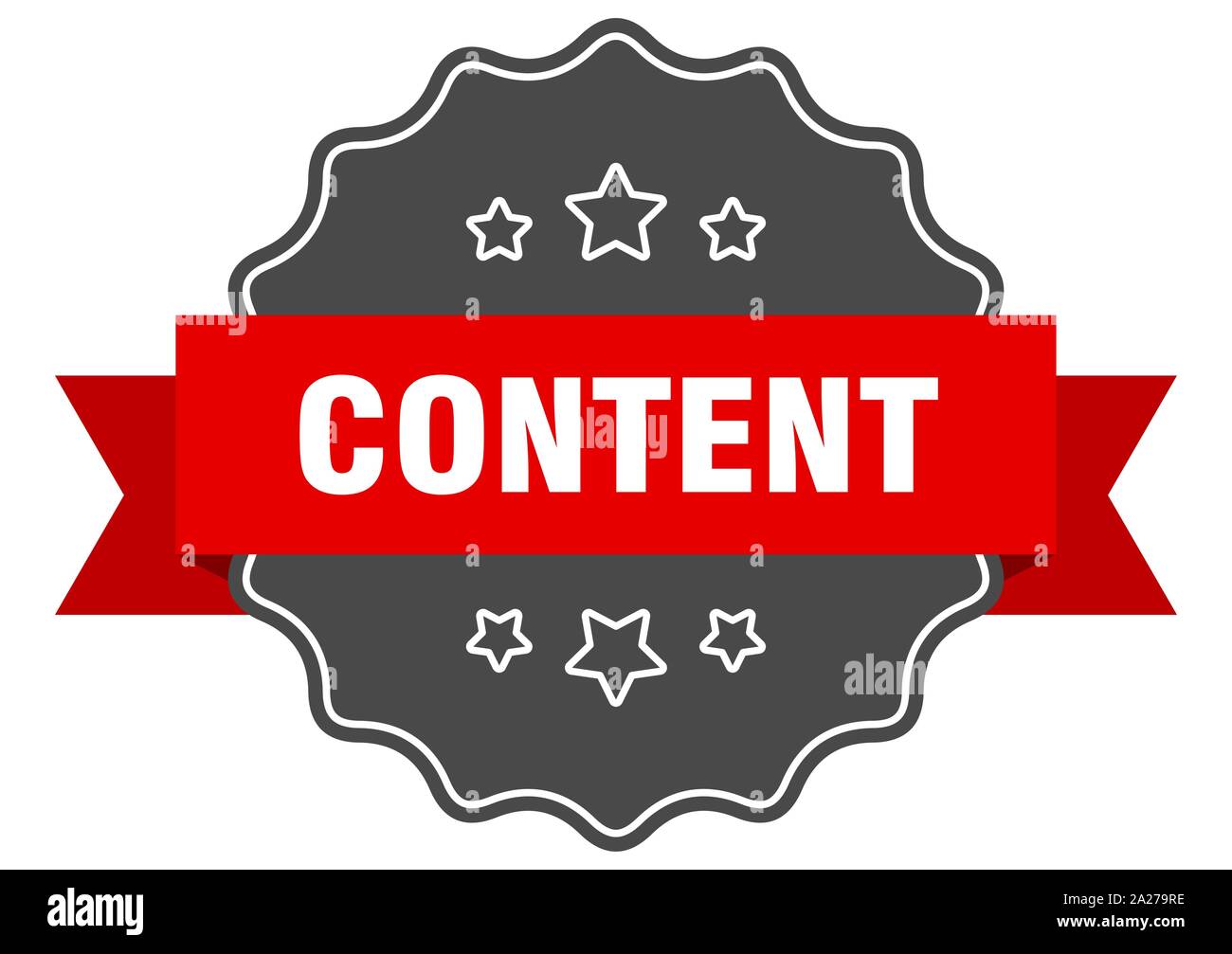 content red label. content isolated seal. content Stock Vector Image ...