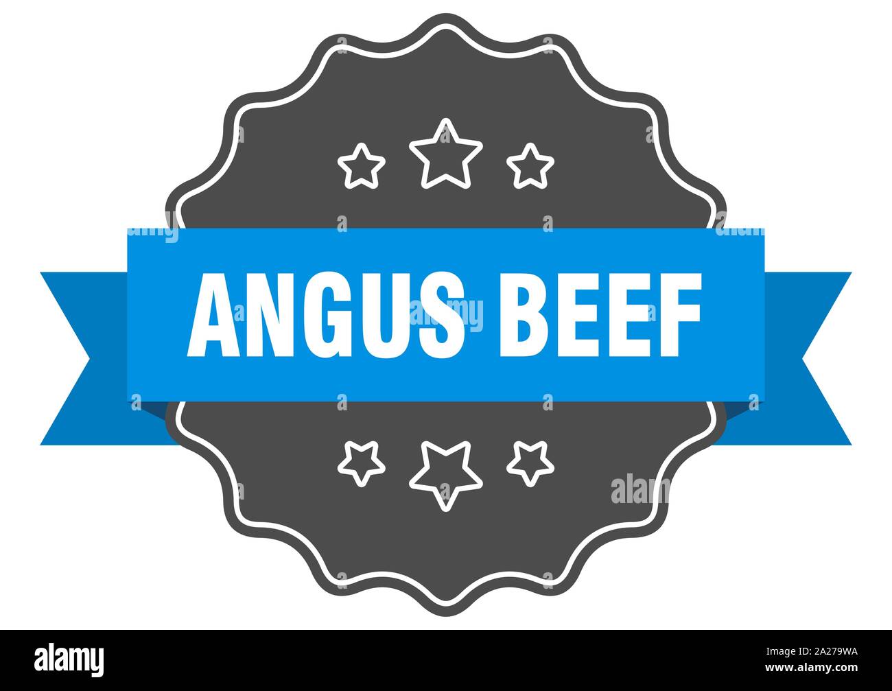 angus beef blue label. angus beef isolated seal. angus beef Stock ...