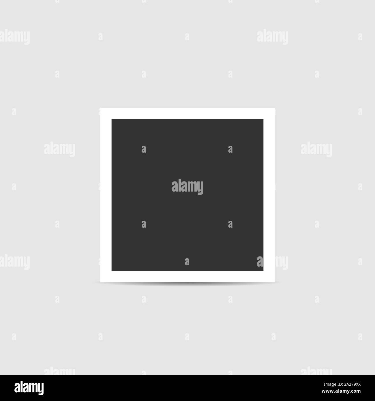 Blank photo frame. Empty blank photo frame, Vector illustration Stock ...