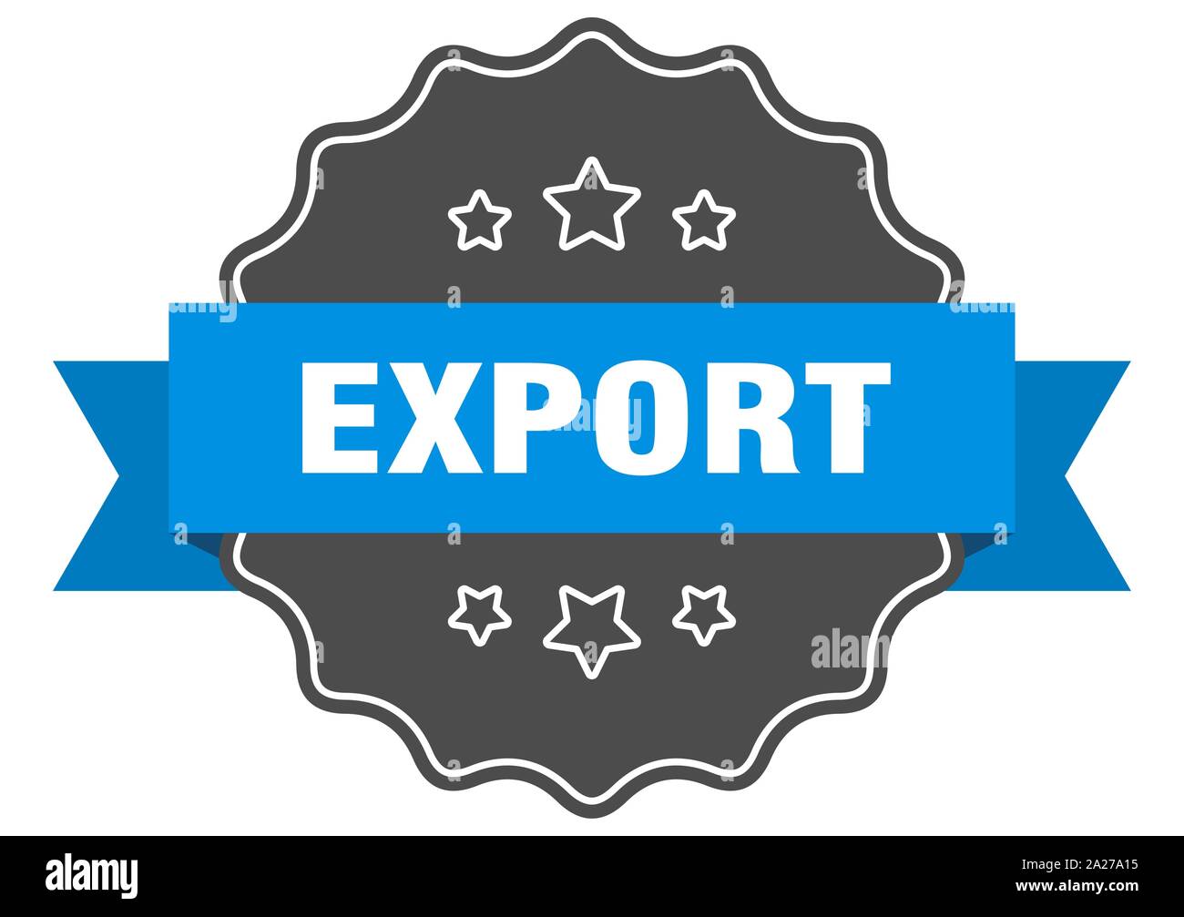 export blue label. export isolated seal. export Stock Vector Image ...