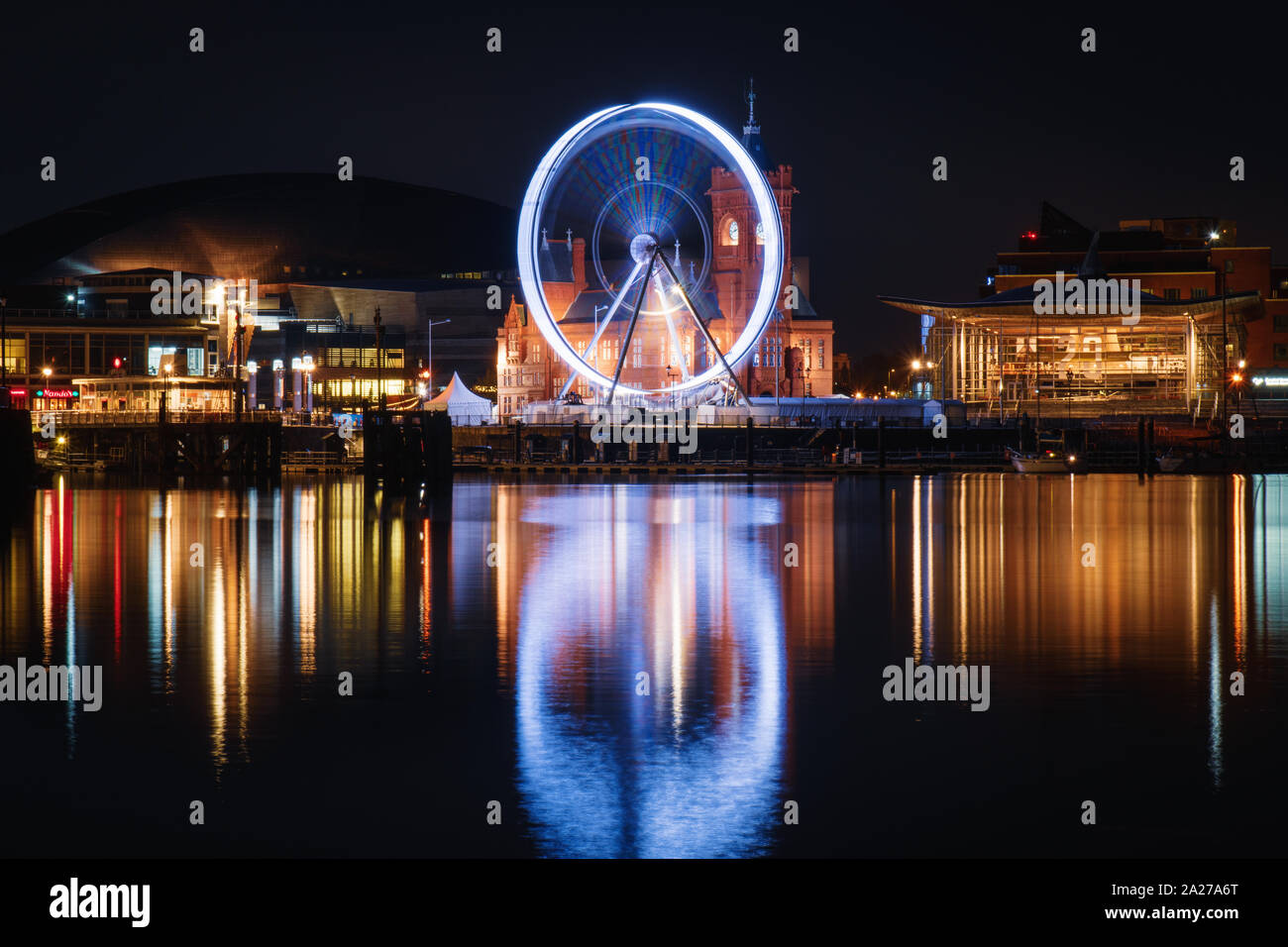 Big Wheel, Pier head building and ferris building located in Mermaid ...