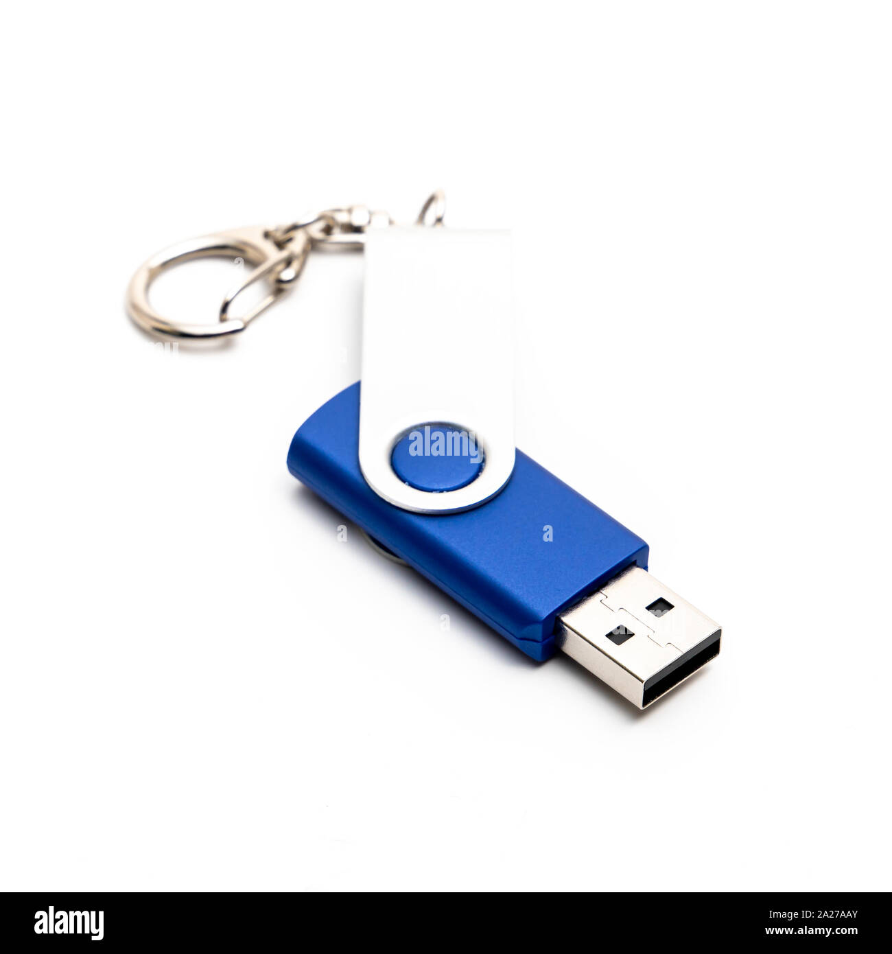 USB Flash Drive on white background Stock Photo - Alamy