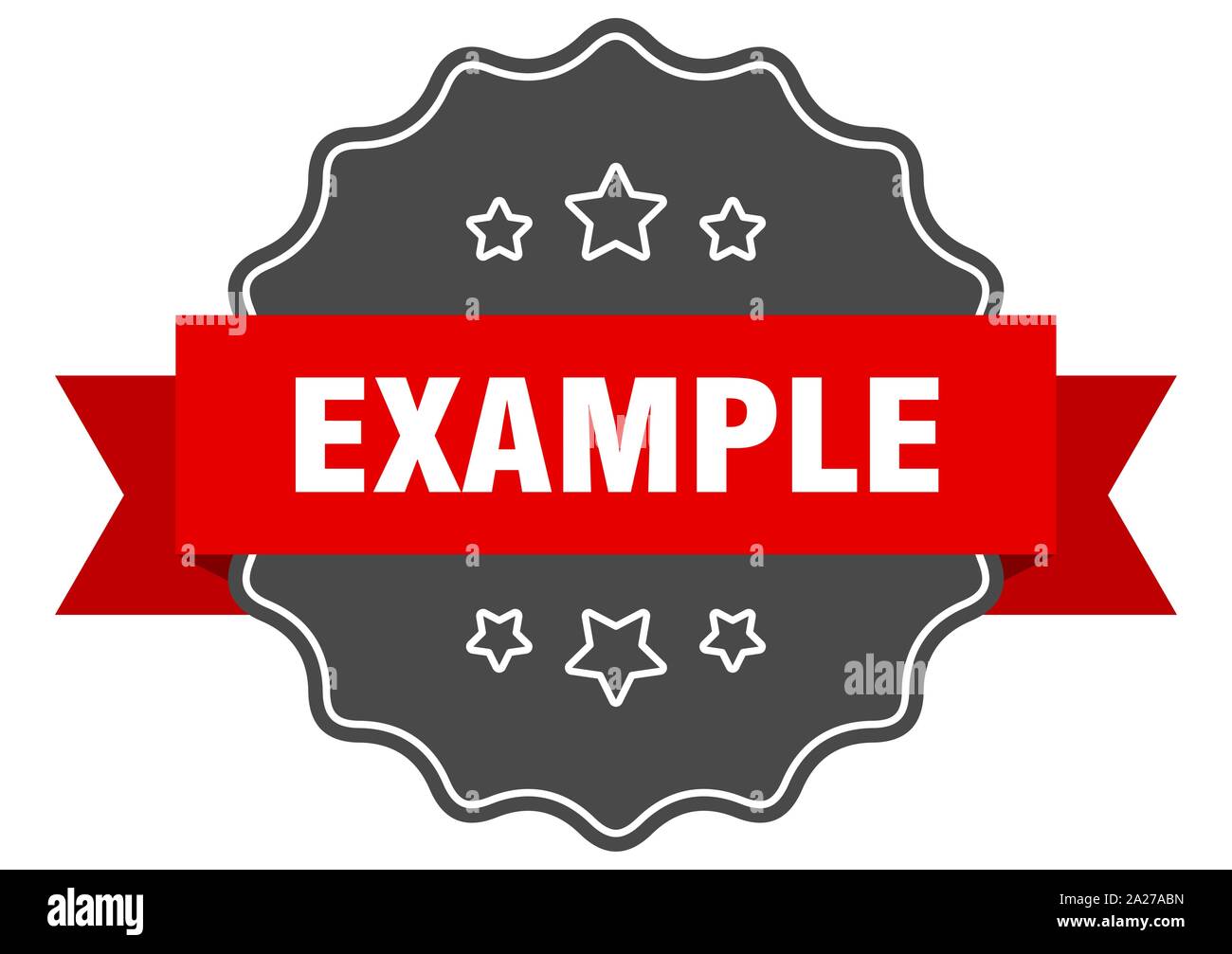 example red label. example isolated seal. example Stock Vector Image ...