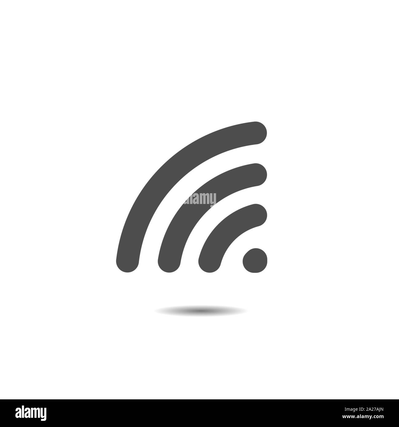 Wi fi vector icon. Wireless technology, Vector illustration Stock ...