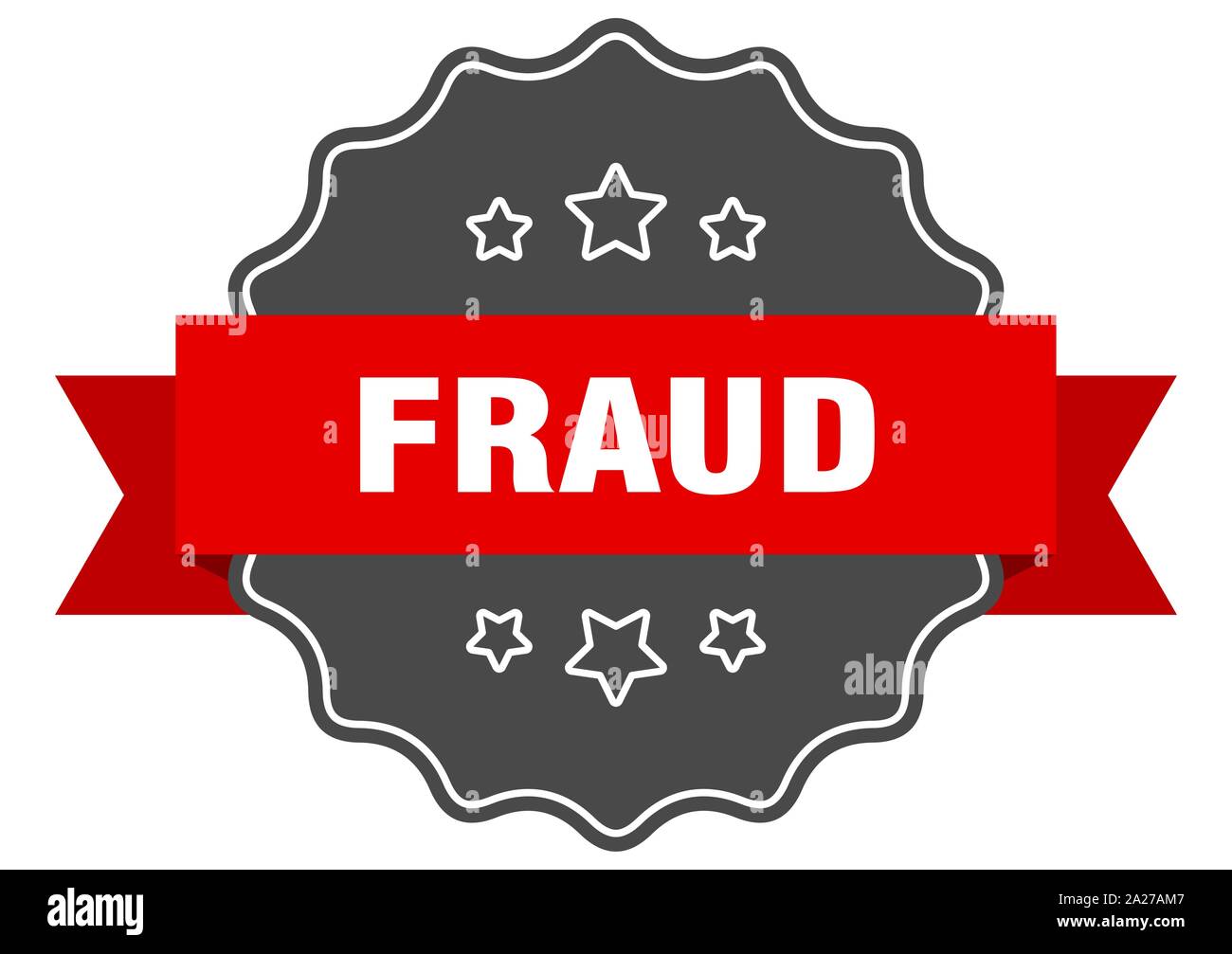 Fraud Red Label Fraud Isolated Seal Fraud Stock Vector Image And Art