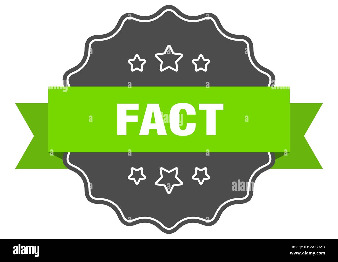 fact isolated seal. fact green label. fact Stock Vector Image & Art - Alamy