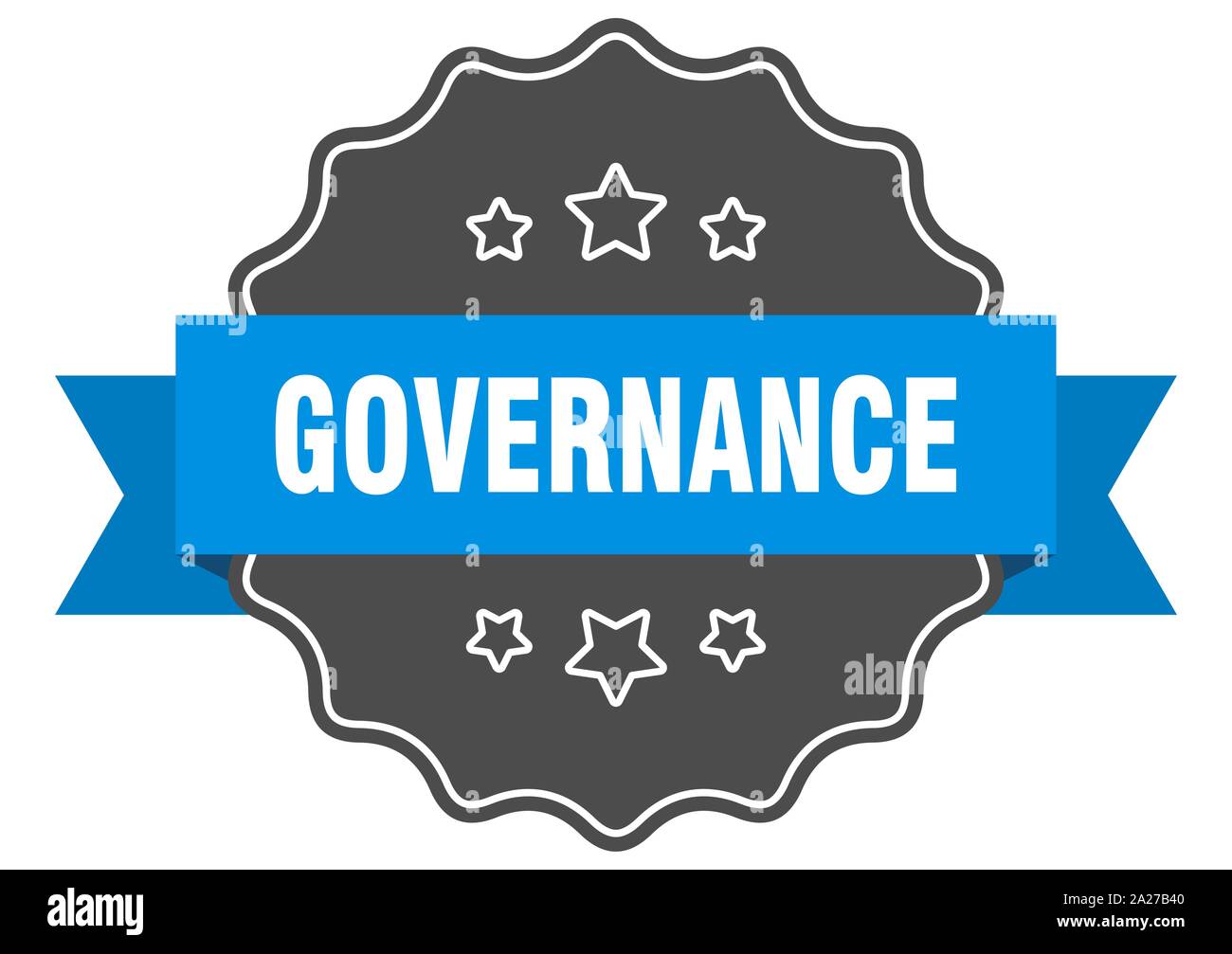 governance blue label. governance isolated seal. governance Stock ...