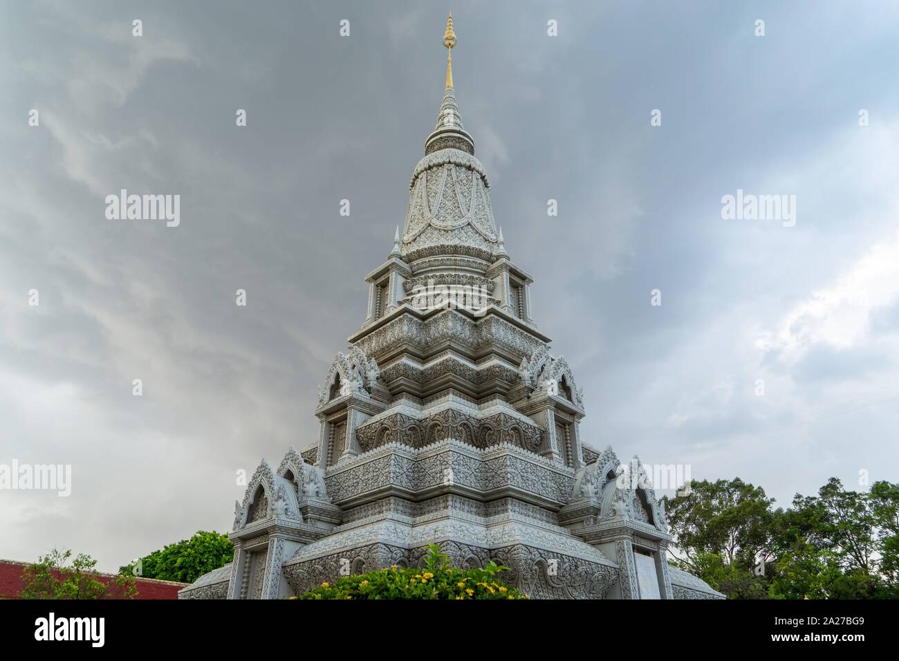 Cambodia: Stupa at the Royal Palace in Phnom Penh.Photo from May 7th ...