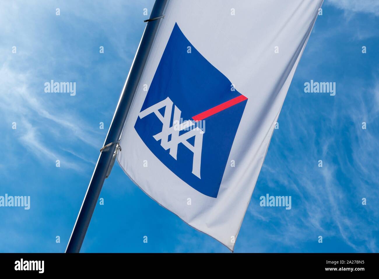 Germany: German headquarters of AXA Insurance in Cologne.Photo from ...
