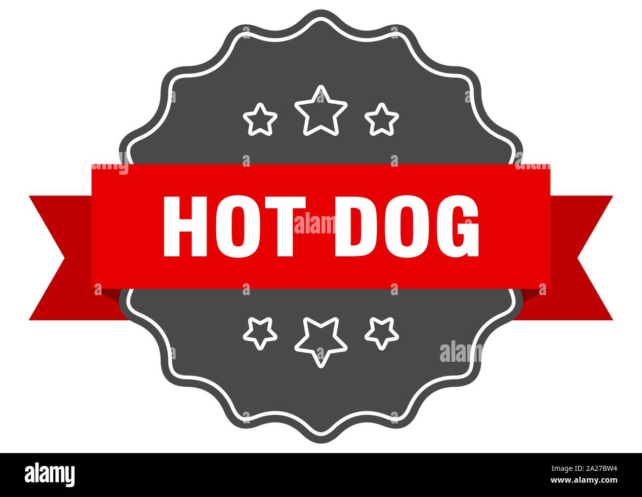 hot dog red label. hot dog isolated seal. hot dog Stock Vector Image ...