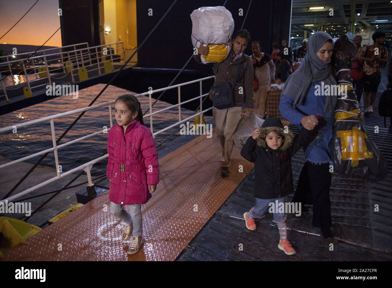 As relief measure to alleviate situation on Lesvos island, Greek ...