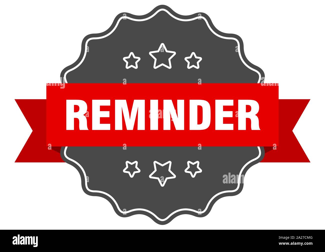 reminder red label. reminder isolated seal. reminder Stock Vector Image ...