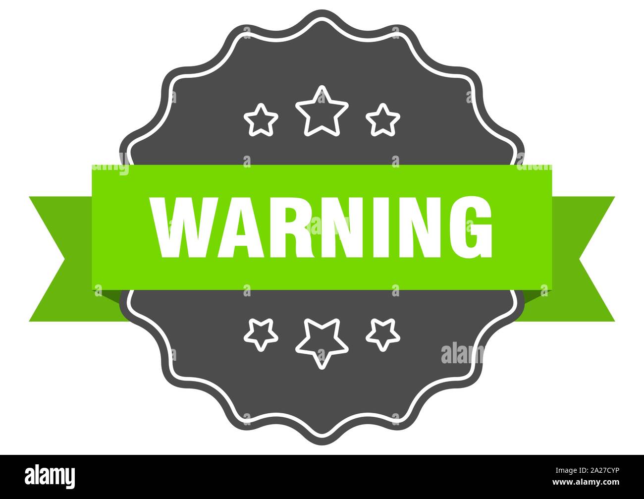 warning isolated seal. warning green label. warning Stock Vector Image ...