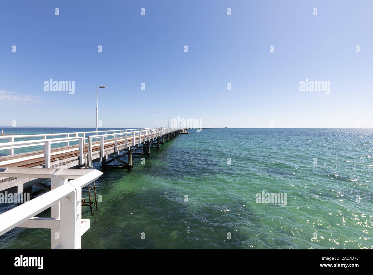 Busselton Jetty, Western Australia is the second longest wooden jetty ...