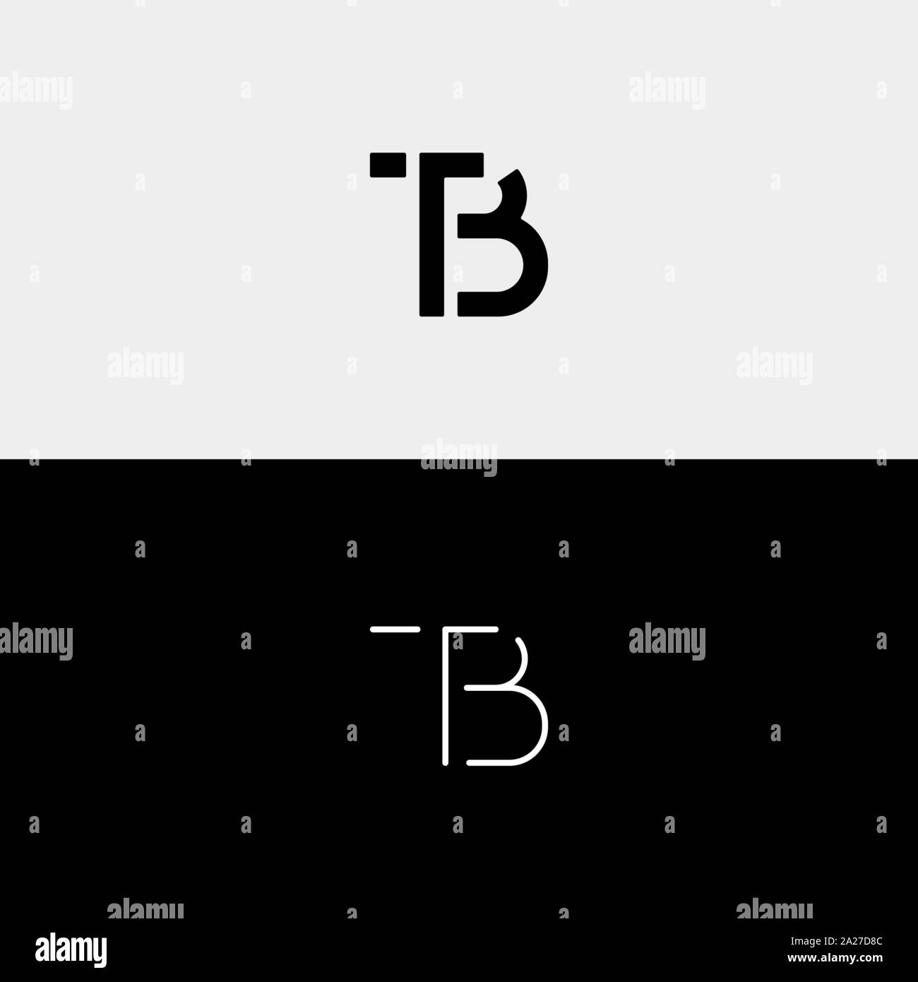 Tb logo design hi-res stock photography and images - Alamy