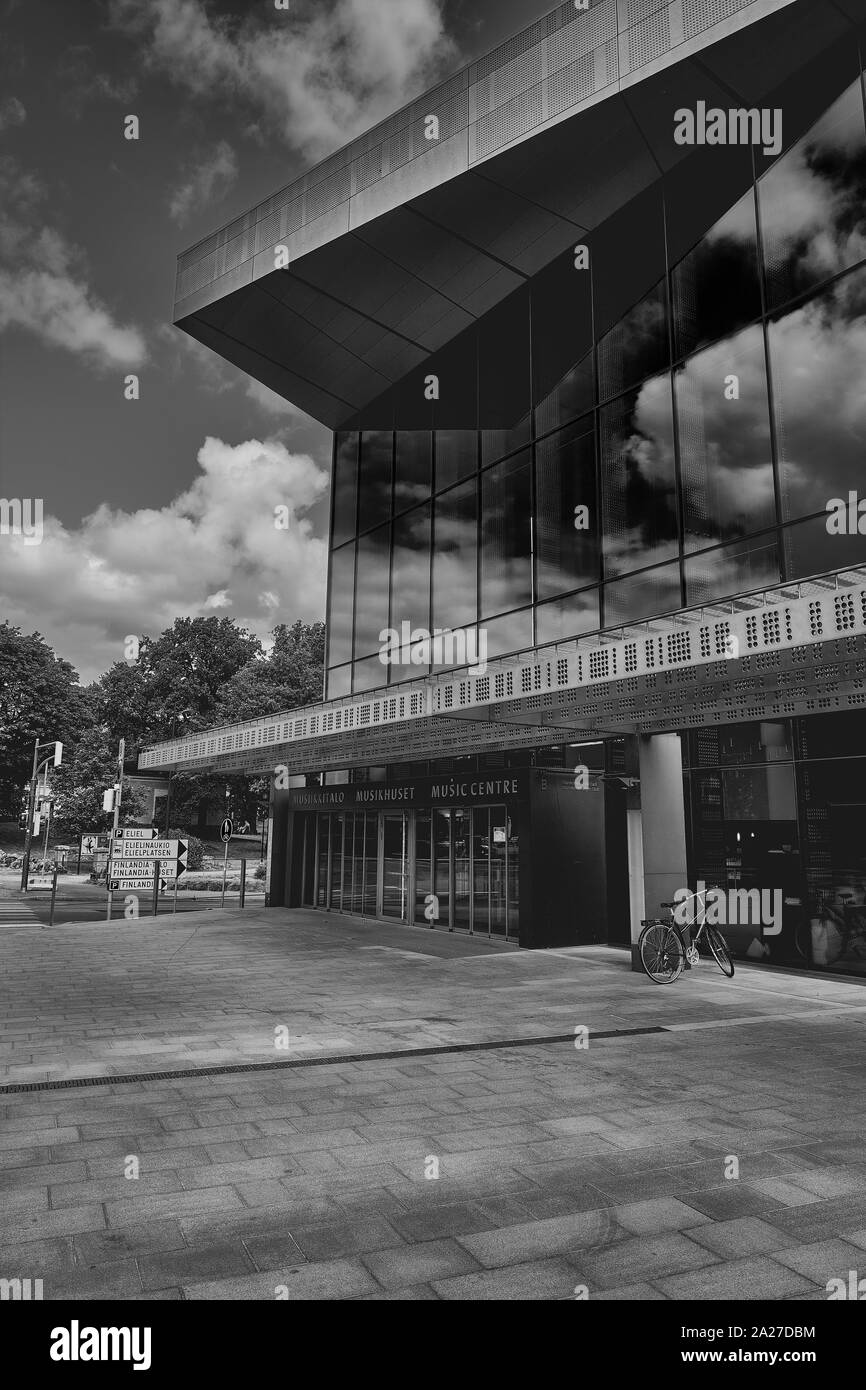 Helsinki music centre concert hall Black and White Stock Photos ...
