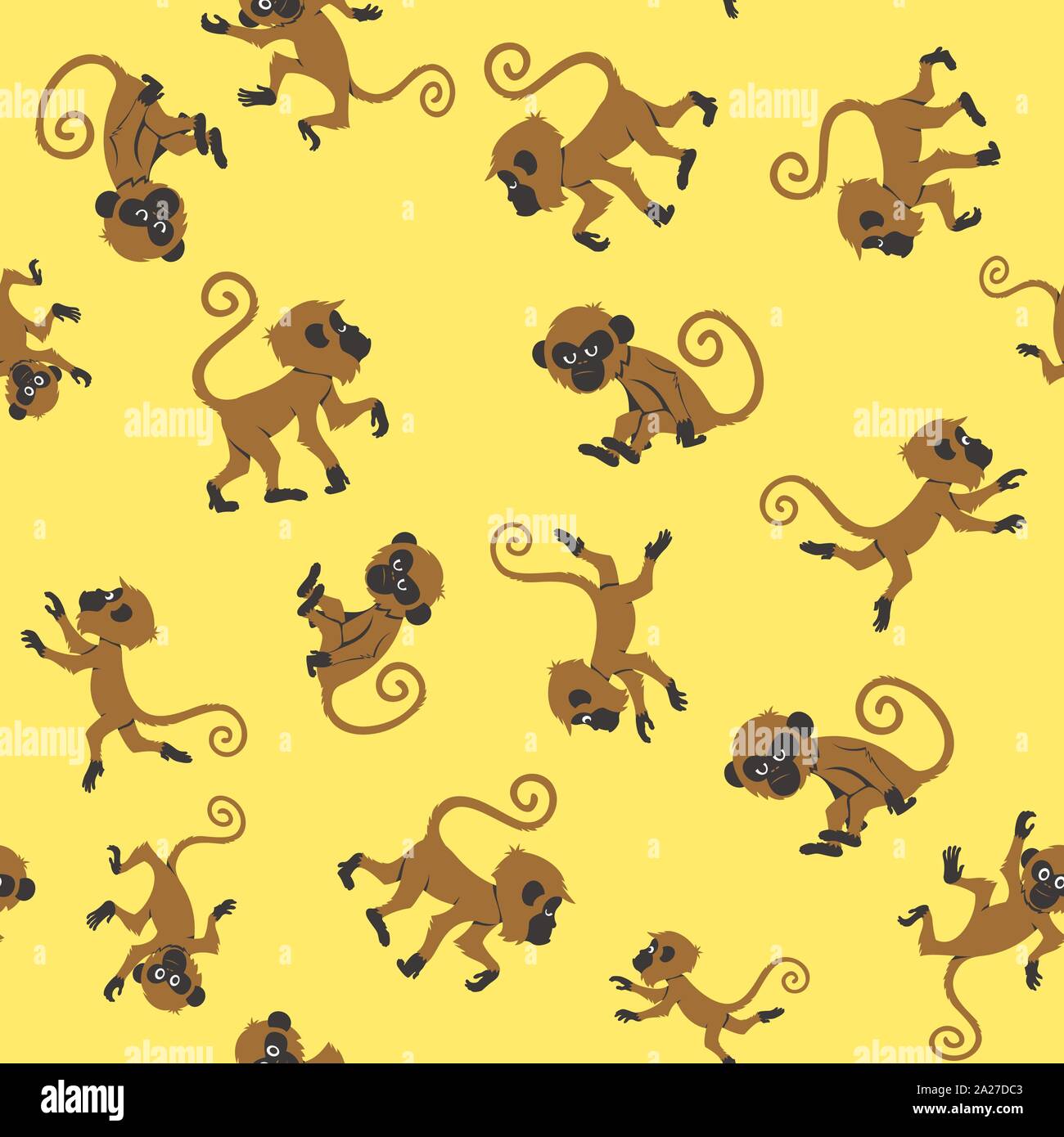 Baby macaque monkeys Stock Vector Images - Alamy