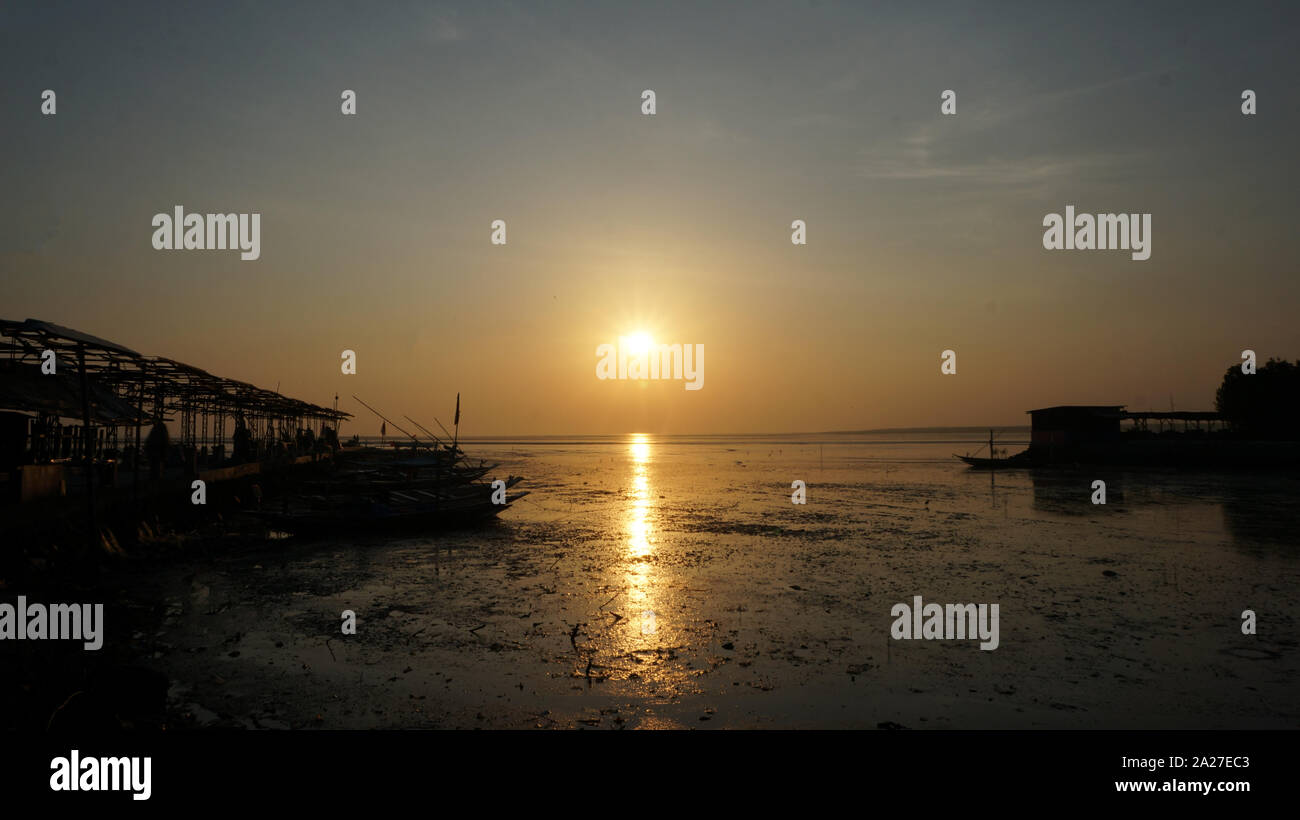 Sunrise On Kenjeran Beach Stock Photo - Alamy
