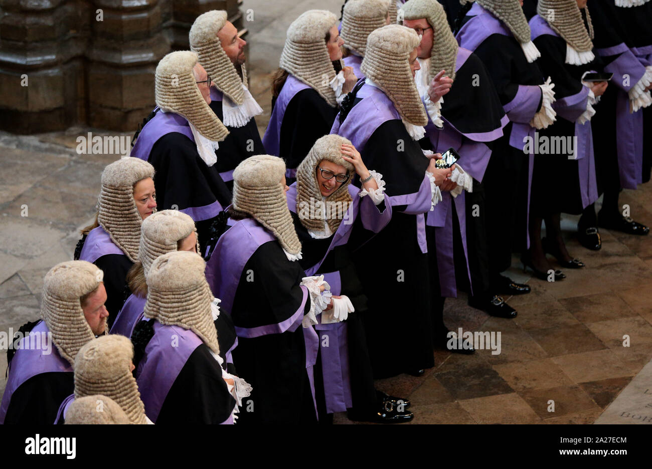 Circuit judges gather together as they arrive for the annual Judges ...