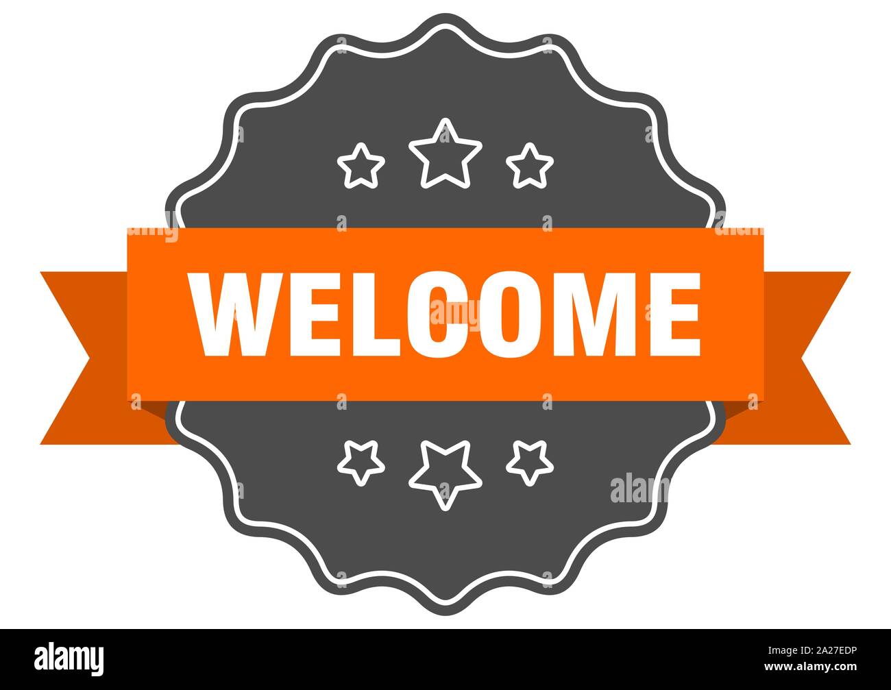 welcome isolated seal. welcome orange label. welcome Stock Vector Image ...