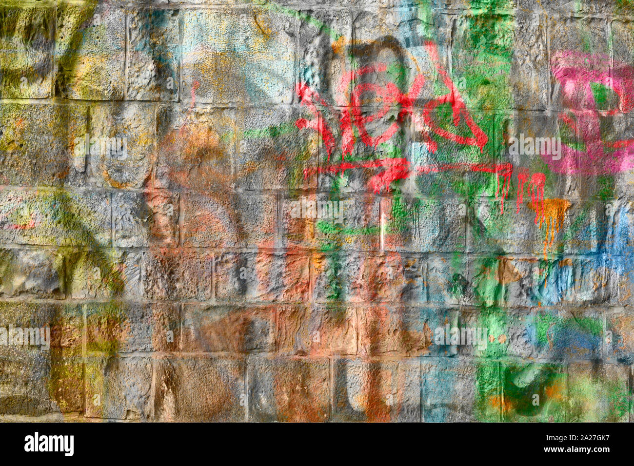 Colorful brick wall abstract, bricks, background picture, texture Stock ...