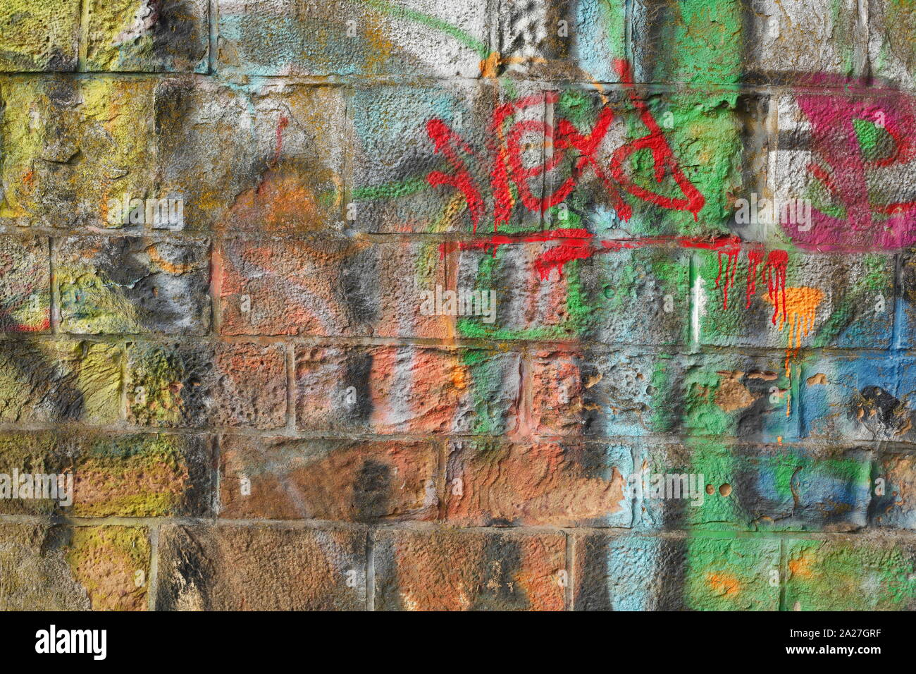 Colorful brick wall abstract, bricks, background picture, texture Stock ...