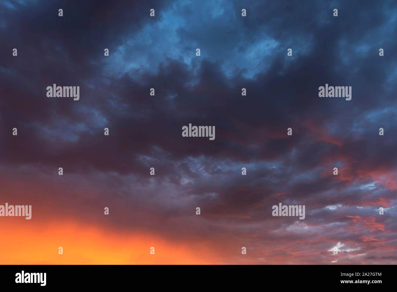 Dramatic Cloudy Sky, Evening Sky, Bavaria, Germany Stock Photo - Alamy