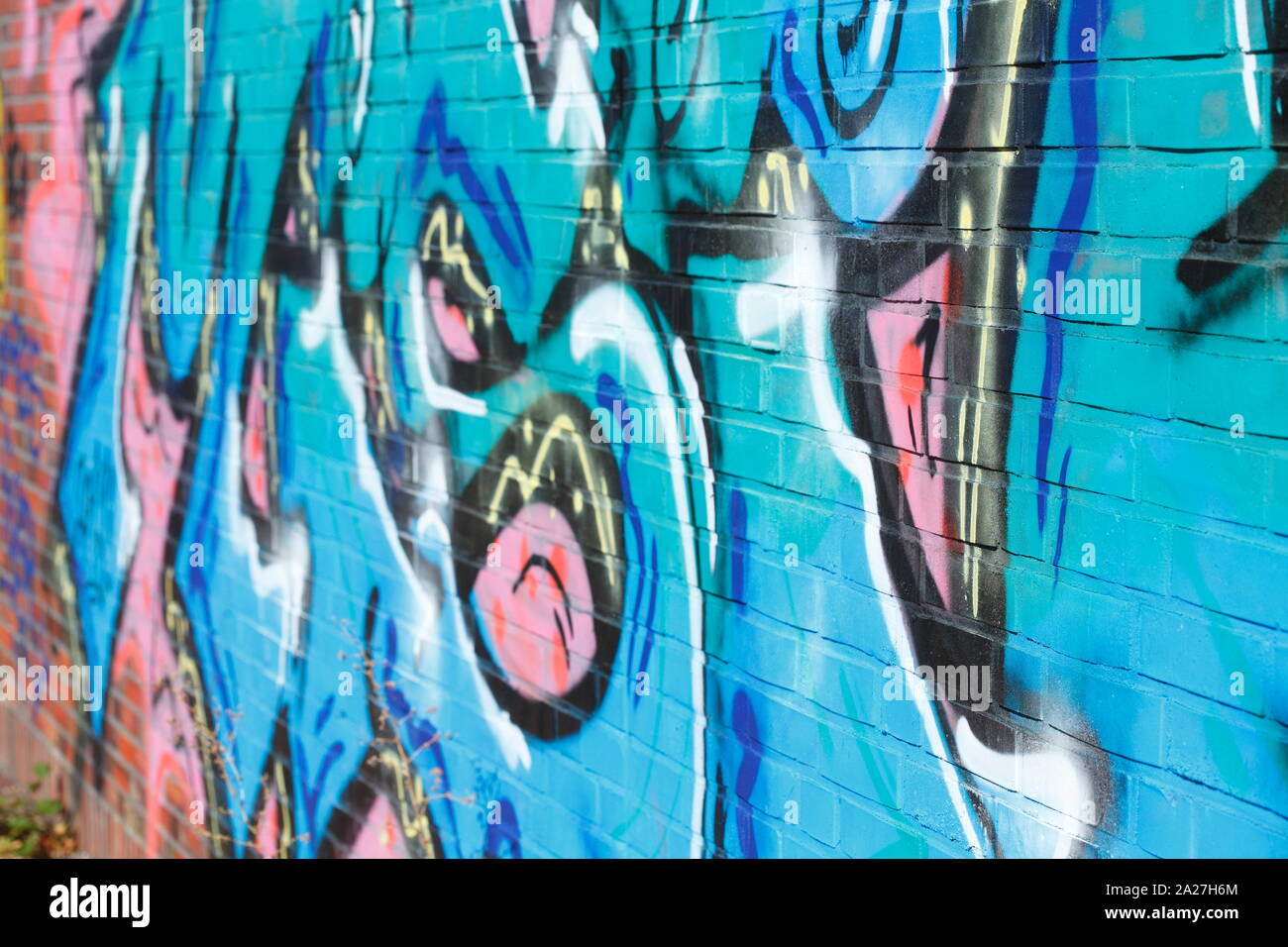 Colorful brick wall, bricks, background picture, texture Stock Photo ...