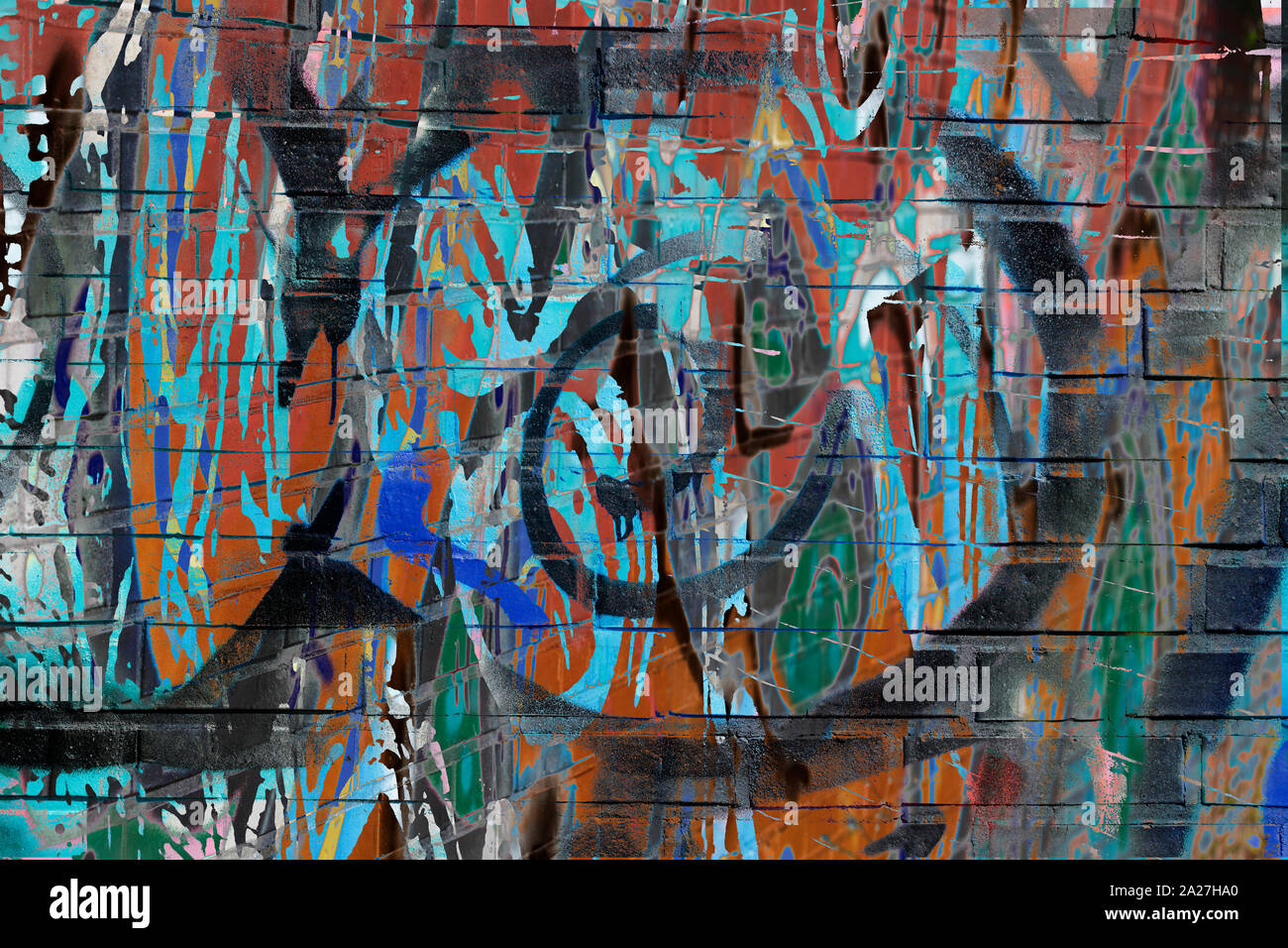 Colorful brick wall abstract, bricks, background picture, texture Stock ...