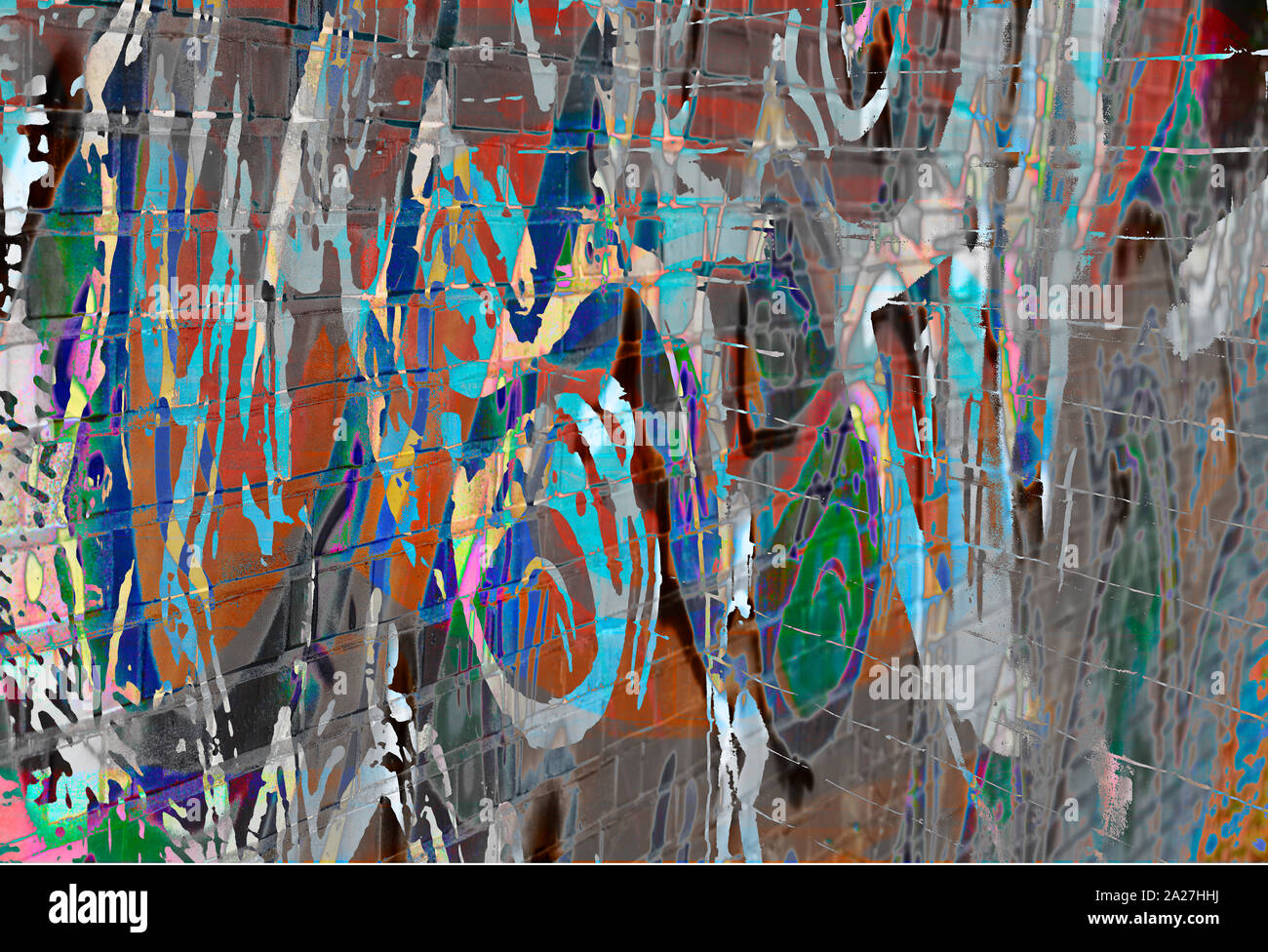 Colorful brick wall abstract, bricks, background picture, texture Stock ...