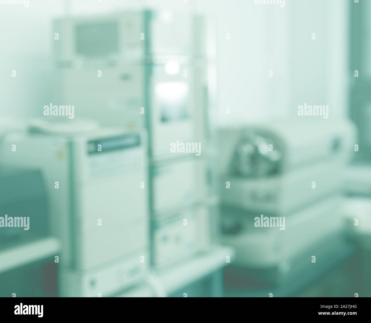 Blurred laboratory interior, scientific background with copy-space ...