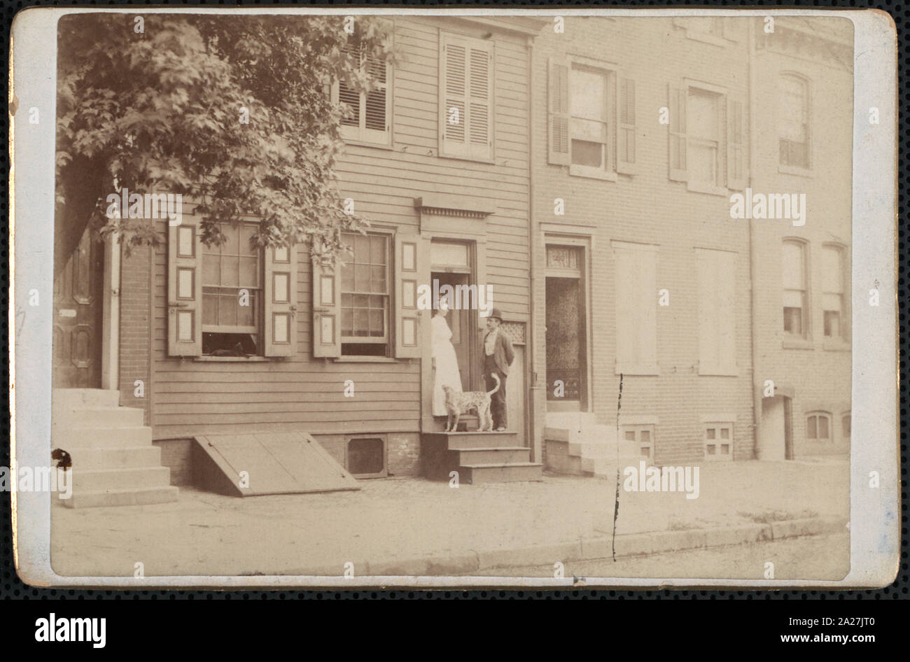 Present (1890) residence of Walt Whitman, Mickle St., Camden, New ...