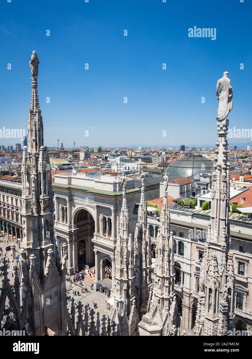 Milan view from the terrace of the duomo hi-res stock photography and ...