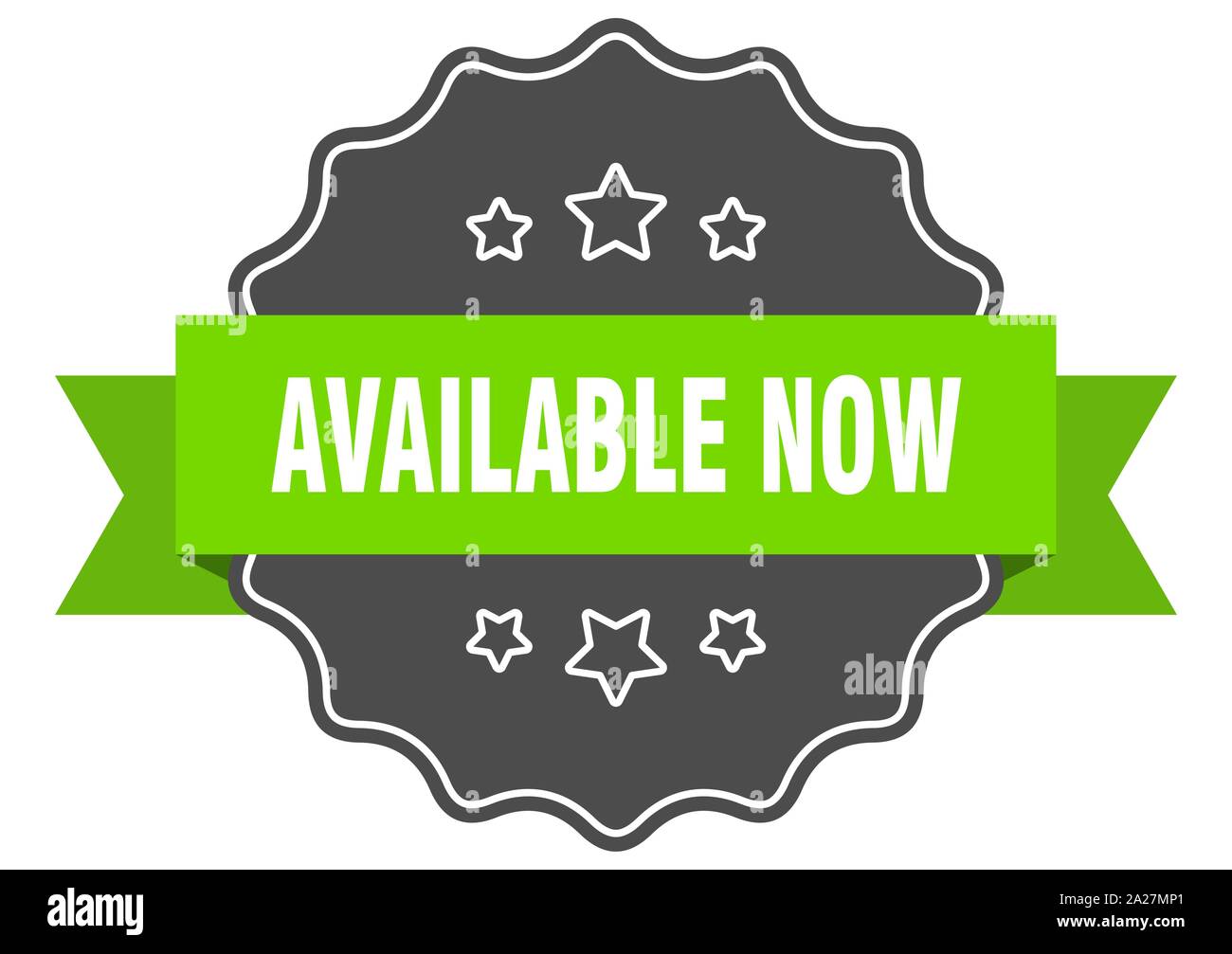 available now isolated seal. available now green label. available now ...